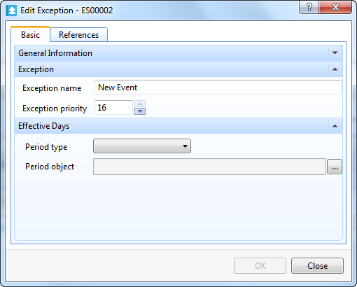 Edit Exception Dialog Box