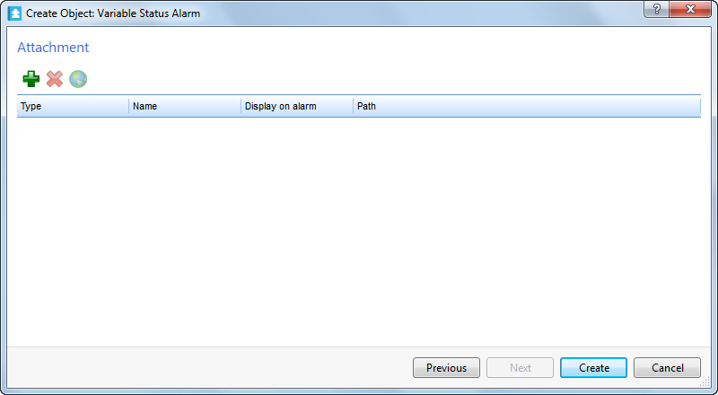 Creating a Variable Status Alarm