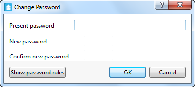 Change Password Dialog Box