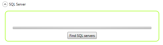 WebReports Installer – SQL Server Dialog Box
