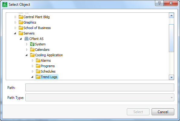 Select Object Dialog Box