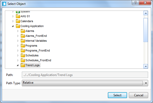 Select Object Dialog Box